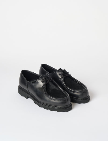 Paraboot Michael Shoes (Leather/Cow Hair) - Black – Article.